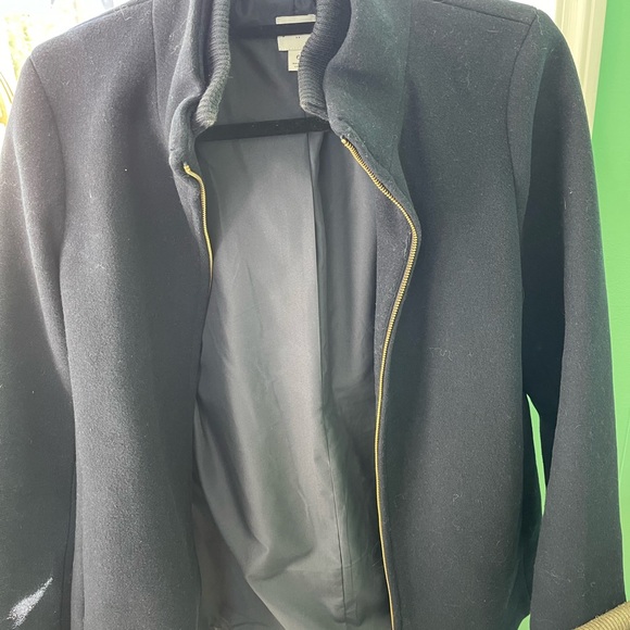 J. Crew | Jackets & Coats | Jcrew Wool Pea Coat With Gold Zipper | Poshmark